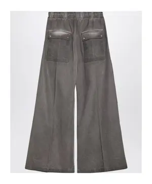 Rick Owens Elastic Waist Wide Leg Pants - Grey