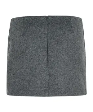 Sportmax Darted Wool Skirt - Grey