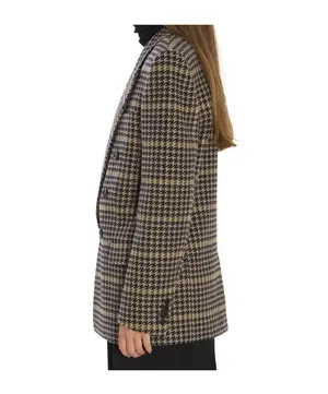 Saint Laurent Double-breasted Houndstooth Blazer