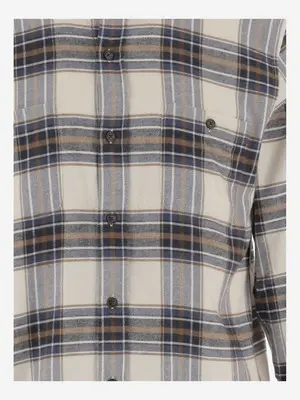 Woolrich Check-pattern Flannel Shirt - Gray