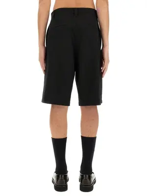 Moschino Wide-leg Shorts With Logo Detail