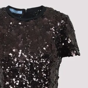 Prada Embroidered Sequin Top