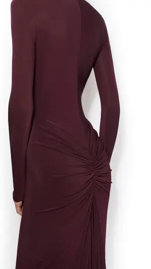 Alaïa Draped Soft Jersey Maxi Dress - No
