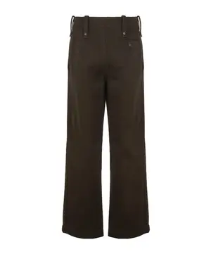 Burberry Straight Leg Loose Fit Trousers - Black