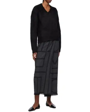 TOTEME Brushed Wool V-neck Jumper
