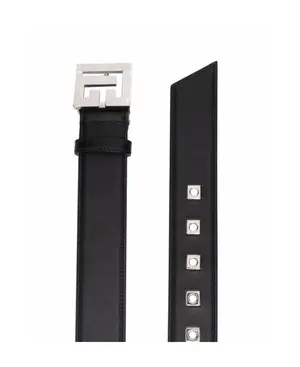 Balmain Leather Pb Logo Belt
