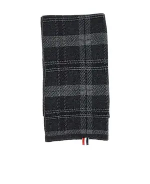Thom Browne Check-pattern Knitted Scarf - Multi-color