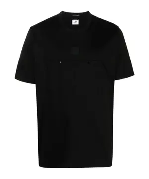 C.P. COMPANY Logo-appliqué Crewneck T-shirt