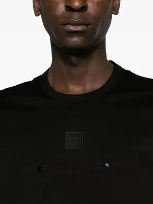 C.P. COMPANY Logo-appliqué Crewneck T-shirt