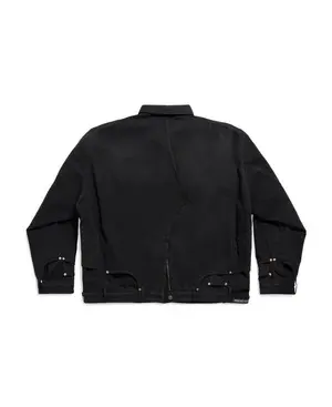 Balenciaga Deconstructed Straight Hem Denim Jacket