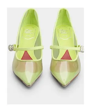 ROGER VIVIER Virgule Babies Pumps In Pvc - Nude