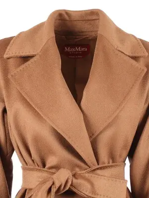 Max Mara Wool Single-breasted Belted Coat