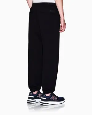 Armani Exchange Cotton-blend Piqué Track Pants - Black