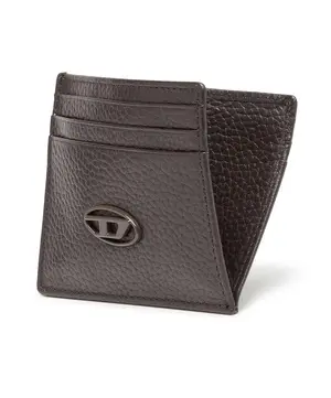 DIESEL® Logo-plaque Leather Card Holder