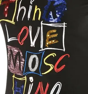 Moschino Letter Printed Stretch T-shirt