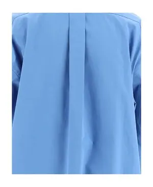 Miu Miu Logo Embroidered Buttoned Shirt