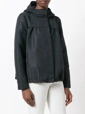 Moncler Hooded Casual Jacket With Zipper Closure