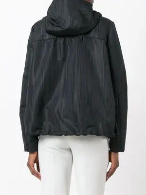 Moncler Hooded Casual Jacket With Zipper Closure