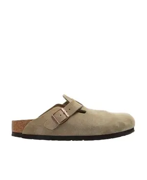 BIRKENSTOCK Boston Buckle-fastening Slides - Brown