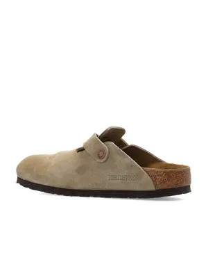 BIRKENSTOCK Boston Buckle-fastening Slides - Brown