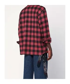 Destin Checkered Overshirt - Pink