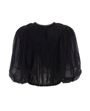 Chloé Long-sleeved Pleated Blouse
