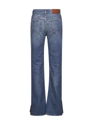 Chloé Logo Patch Straight-leg Jeans - No