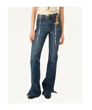 Chloé Logo Patch Straight-leg Jeans - No