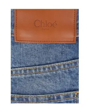 Chloé Logo Patch Straight-leg Jeans - No