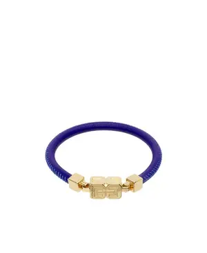 Givenchy G Cube Leather Bracelet - Blue