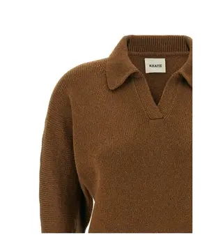 Khaite Herve V-neck Polo Jumper - Feng