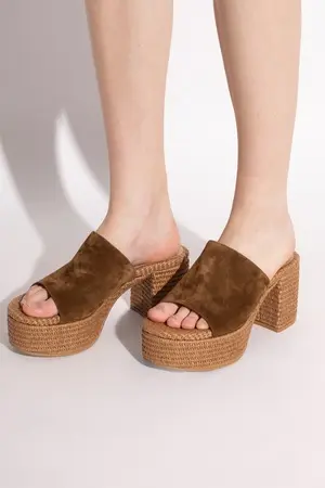 GIANVITO ROSSI Platform Heeled Mules