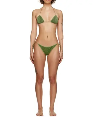 Oseree Lumière Triangle Bikini Set - White