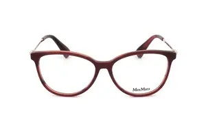 Max Mara Full Rim Round Frame Eyeglasses - White