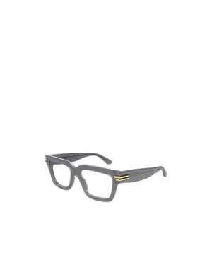 Bottega Veneta Square Frame Eyeglasses - Grey