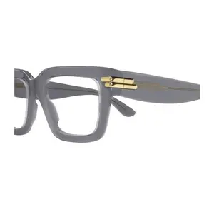 Bottega Veneta Square Frame Eyeglasses - Grey
