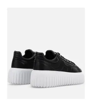 Hogan Platform Low-top Lace-up Sneakers - Black