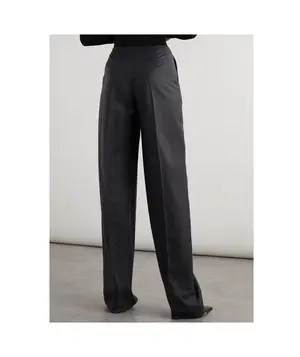 Alaïa Wide Leg Buckle-detail Trousers
