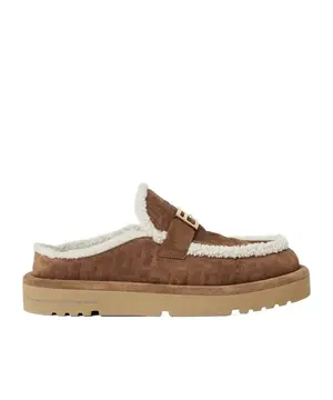 Fendi Round Toe Mules Clogs For Women