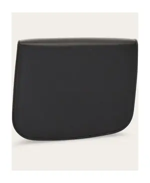 FERRAGAMO Gancio Flip Shoulder Bag - Black