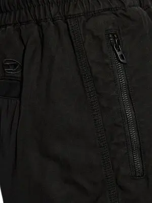 DIESEL® Cargo Shorts With Zippered Pockets - Black
