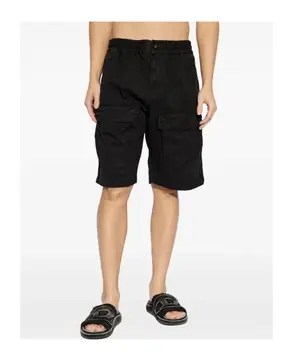 DIESEL® Cargo Shorts With Zippered Pockets - Black