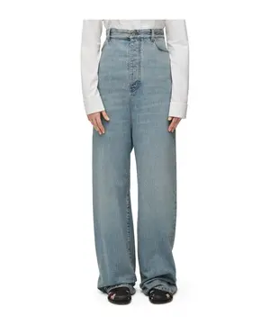 Loewe High Waisted Wide Leg Jeans - Blue
