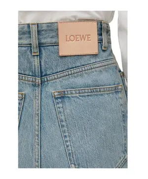 Loewe High Waisted Wide Leg Jeans - Blue