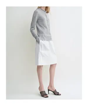 TOTEME Long-sleeved Knitted Cardigan With Embroidered Lettering