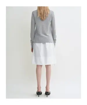 TOTEME Long-sleeved Knitted Cardigan With Embroidered Lettering