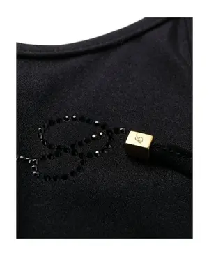 Blumarine Embellished One-piece Swimsuit - Black