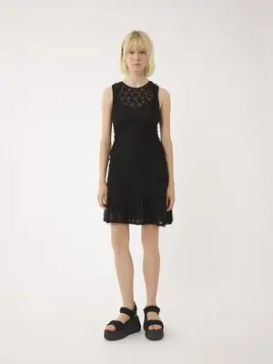 Chloé Lace Detailed Flared Mini Dress