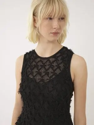 Chloé Lace Detailed Flared Mini Dress