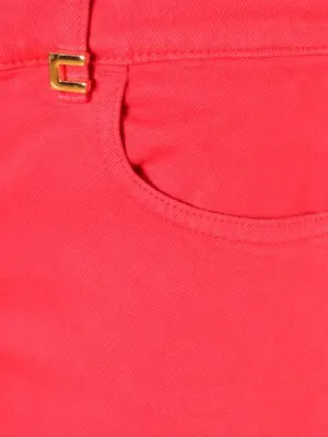 Elisabetta Franchi Logo Detailed Dyed Jeans